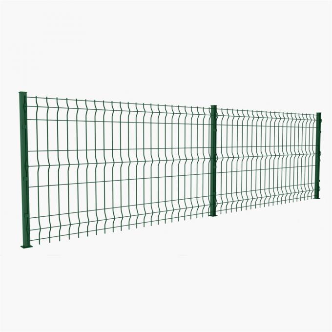 3D Welded V Mesh Security Fencing PVC Coated Galvanized